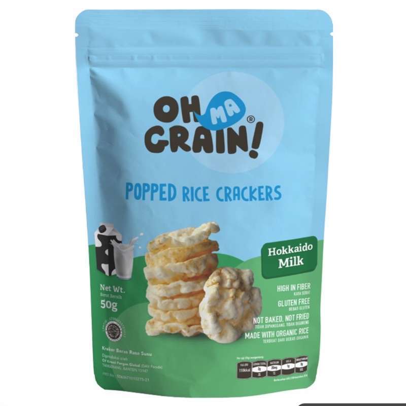 Promo Oh Ma Grain - Popped Rice Crackers - Snack Sehat Tanpa Msg Diskon ...