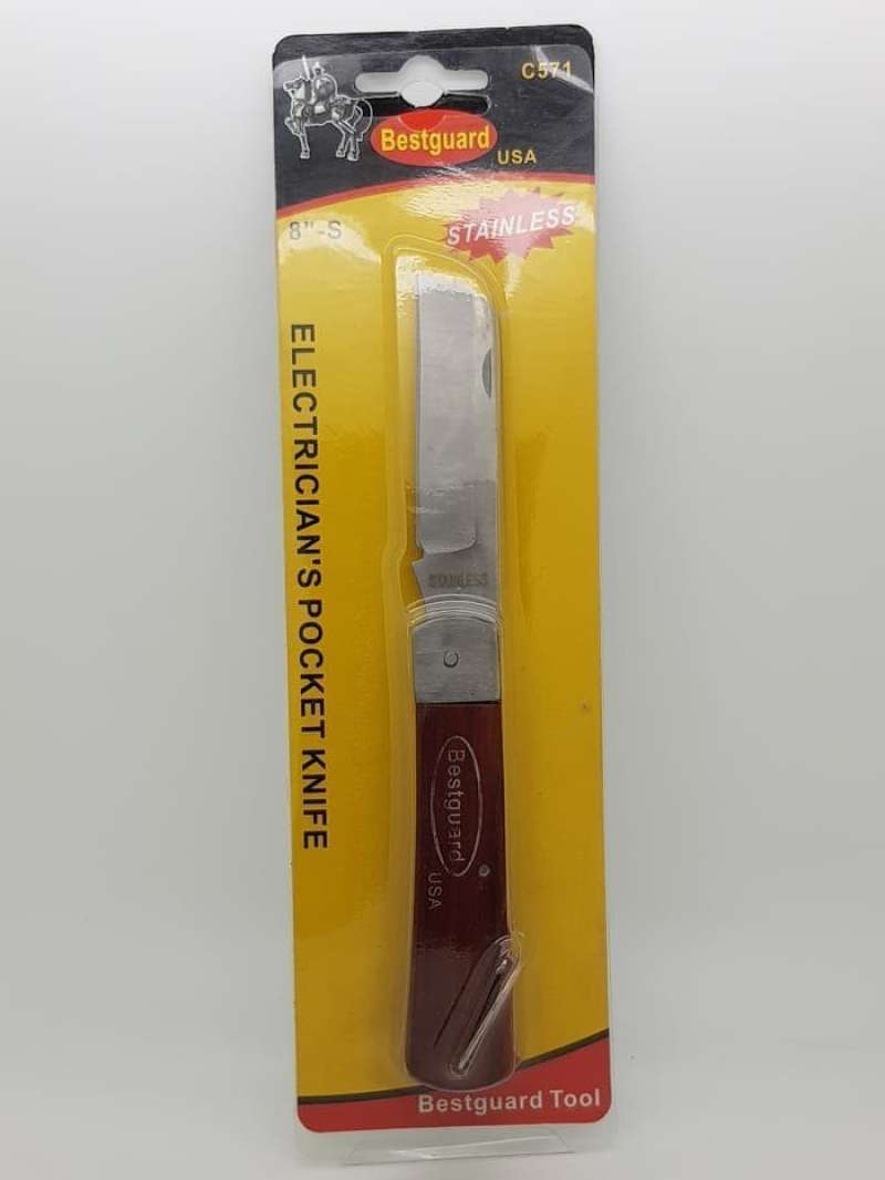 Promo Bestguard Pisau Lipat Listrik Lurus / Electrician Pocket Knife C ...