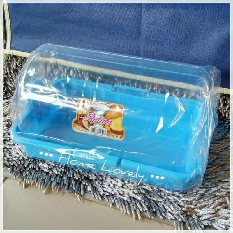 Jual Tempat Roti / display Kue transparan bening Rotina ukuran L 5803 ...