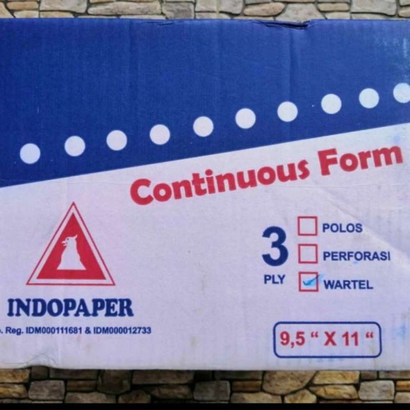 Jual Kertas Continuous Form 3 ply Indopaper - Polos di Seller Ayabet ...