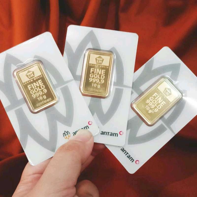 Jual Ready Logam mulia 10 Gram Antam Kemasan press 2022 di Seller ...