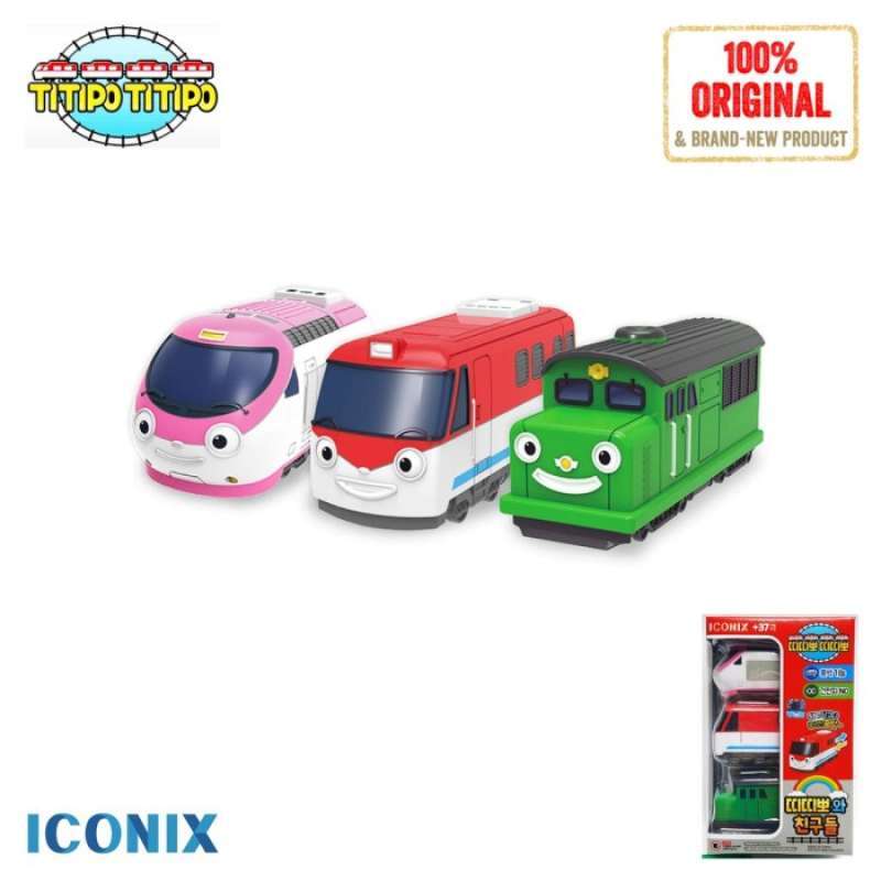 Jual Iconix Titipo The Little Train PullBack Train Titipo Genie Diesel ...