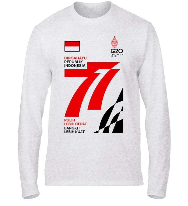 Jual Kaos hut kemerdekaan ri 77 baju dirgahayu indonesia 2022 17an panjang di Seller Aje-cloth ...