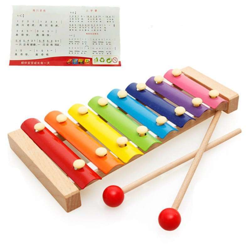 Jual Mainan Musik Anak Xylophone Kayu / Kulintang Anak / Xylophone Bayi ...