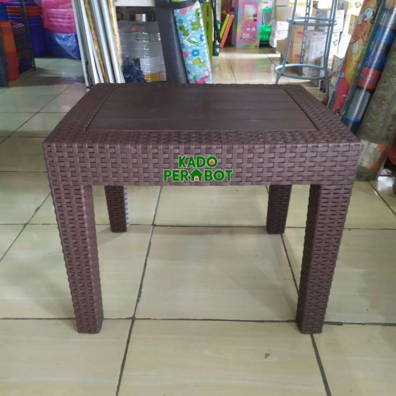 Jual meja plastik rotan - meja motif rotan - meja plastik di Seller ...