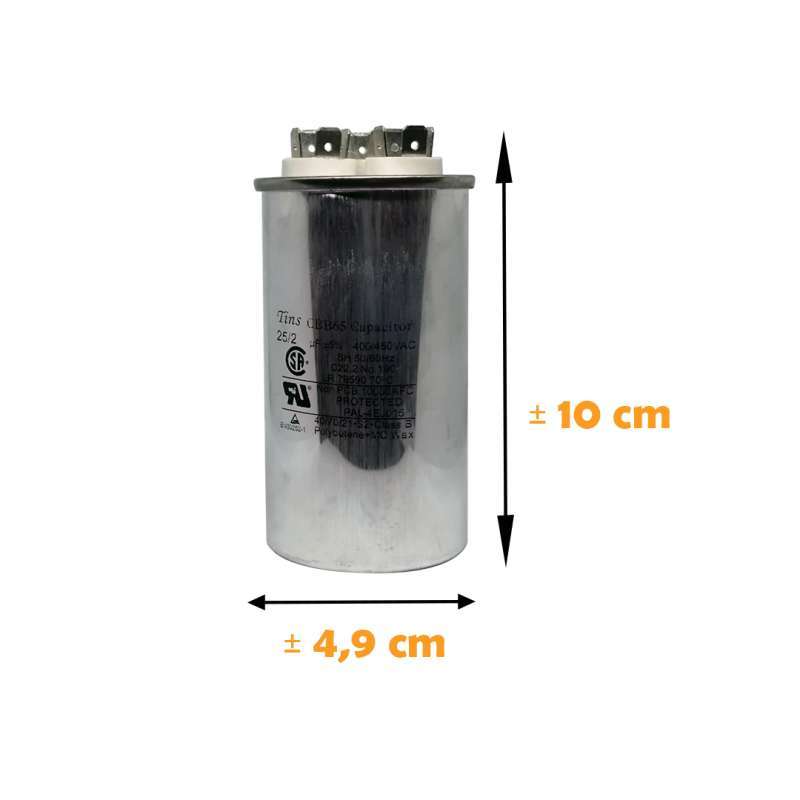 Promo Kapasitor Ac 1 Pk Sharp 3 Kaki 25+2 Uf Segala Merek Ac Body ...