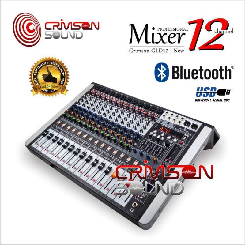 Jual Mixer Crimson 12 Channel Bluetooth 320 Dsp Gld12 Di Seller Crimson Sound - Mangga Besar-2 ...