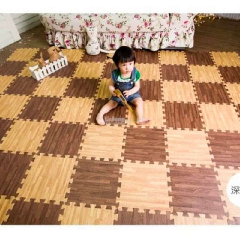 Jual Free Ongkir Mainan Anak Matras Evamat Motif Kayu Playmat Wooden ...