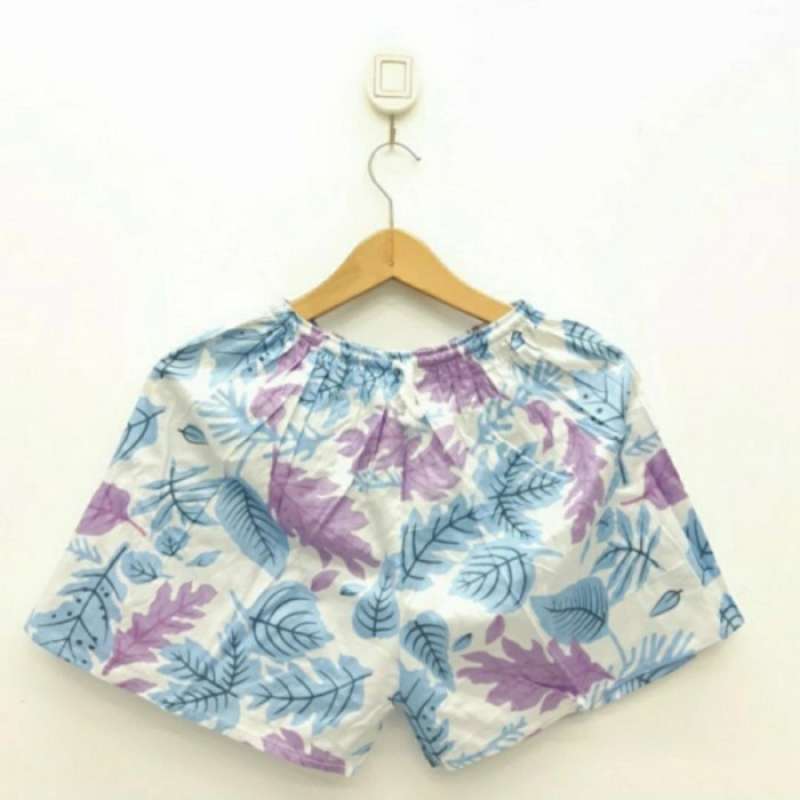 Promo Hotpants Motif Daun Kain Rayon - Celana Hotpants Model Desain ...