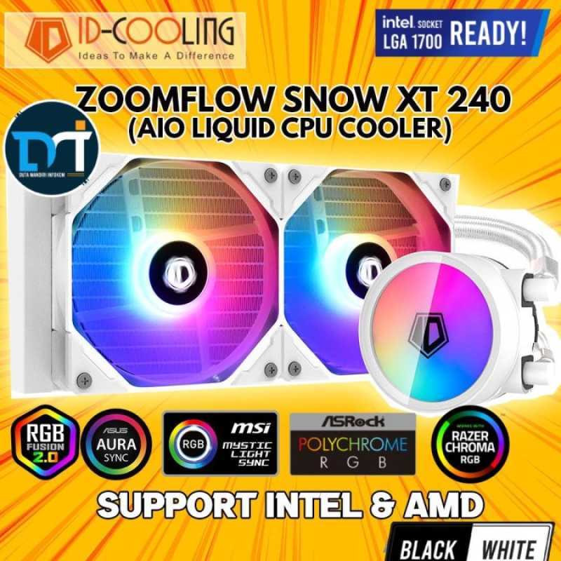 Promo Id Cooling Zoomflow 240 Xt Snow - Aio Liquid Cpu Cooler For Intel ...