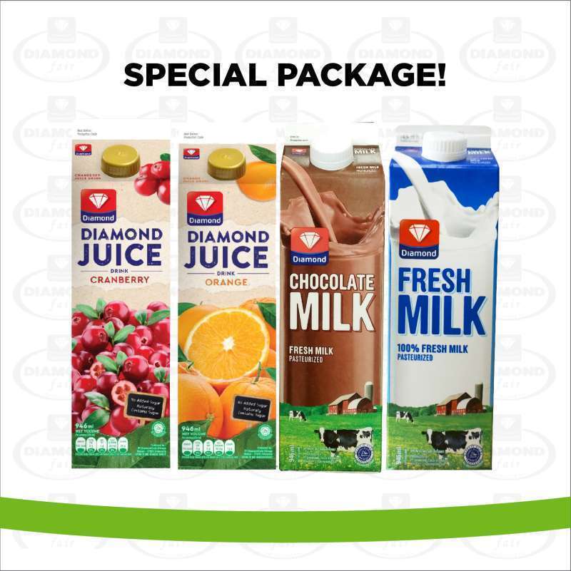 Jual DIAMOND JUICE ORANGE + CRANBERRY, DIAMOND FRESH MILK PLAIN ...