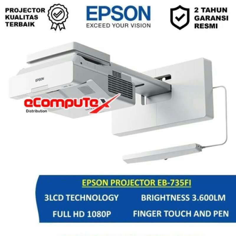 Jual PROJECTOR EPSON EB-735FI / PROYEKTOR EB735FI 3600 LUMENS FULL HD ...