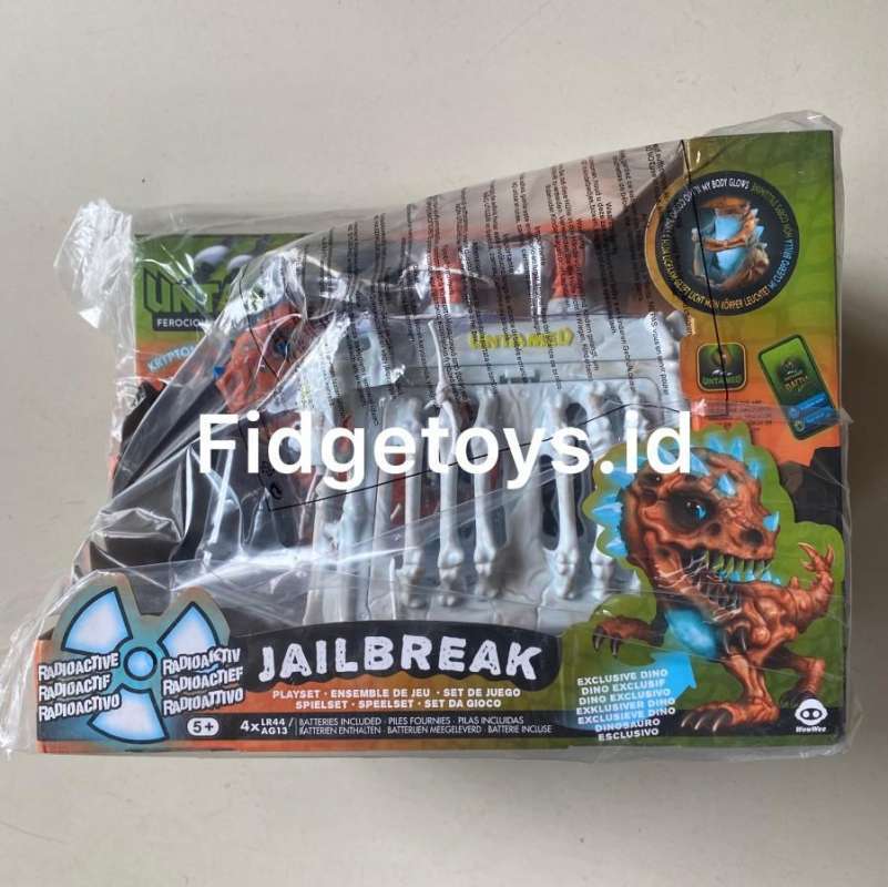 Jual WowWee Fingerlings Untamed Skeleton Jailbreak - Dino Radioactive ...