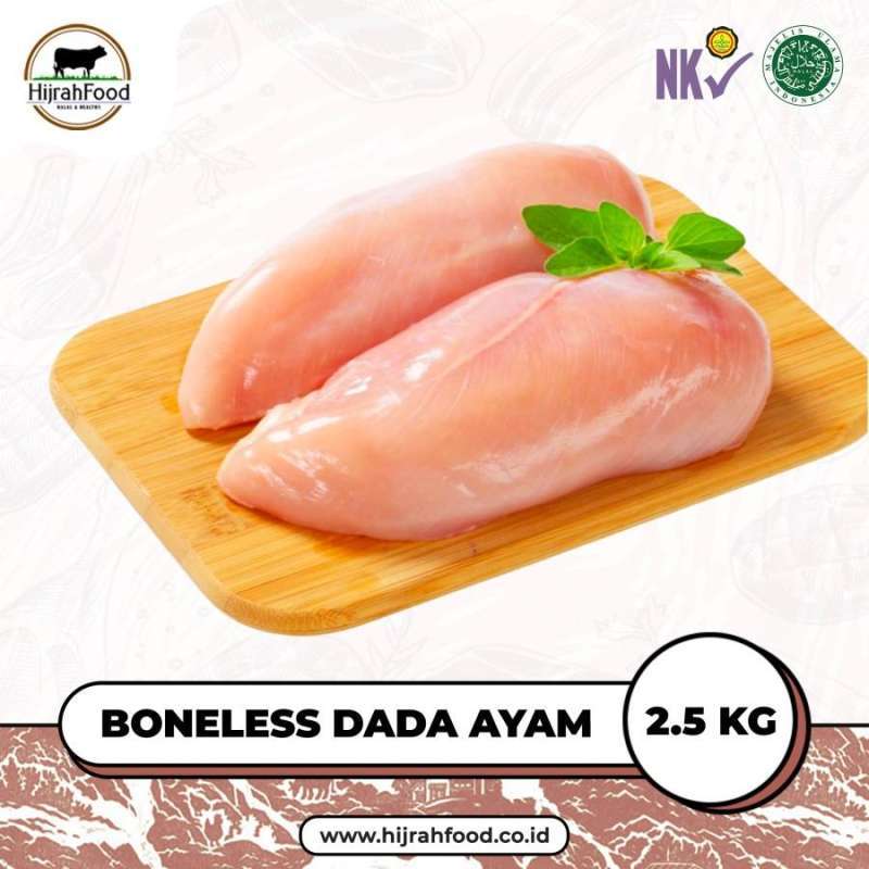 Jual Dada Ayam Boneless Tanpa Tulang & Kulit | Fillet Chicken Breast 2 ...