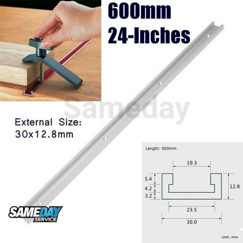 Jual Miter Track 600mm T-track T-slot Table Saw T Track Table Router Ji ...