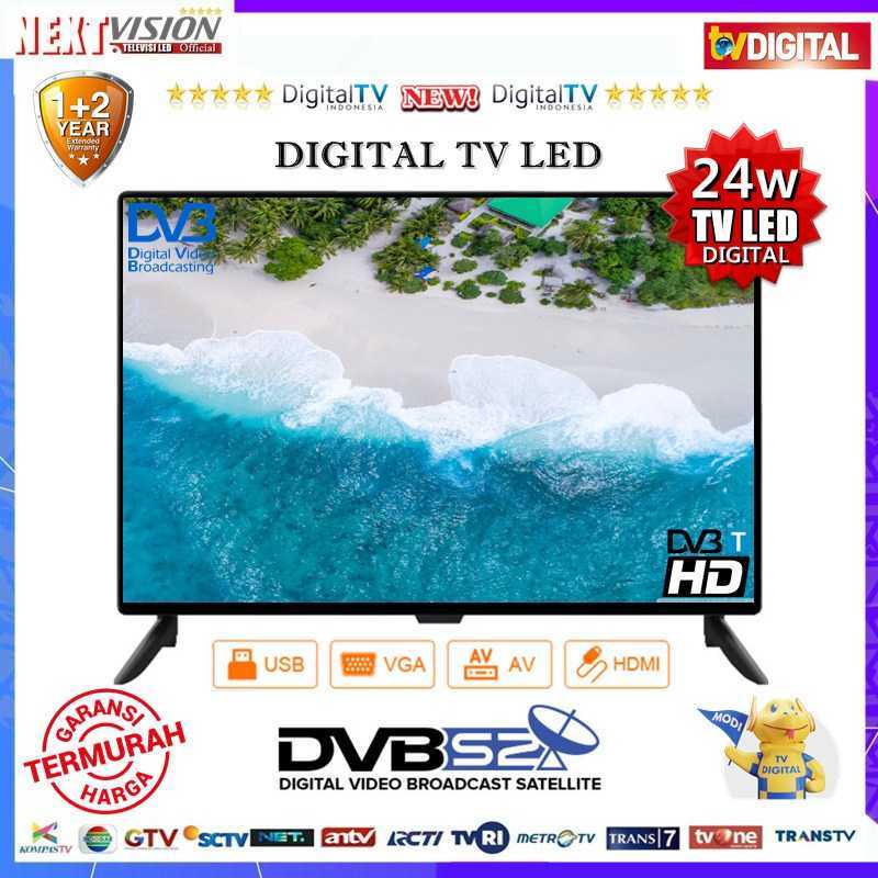 Jual TERBARU 2022 DIGITAL TV LED 24 inch FULL LAYAR HD Support USB HDMI ...