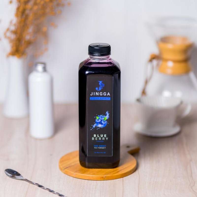 Jual Sirup Rasa Blueberry 1000mL Jingga Syrup di Seller Jingga Syrup ...