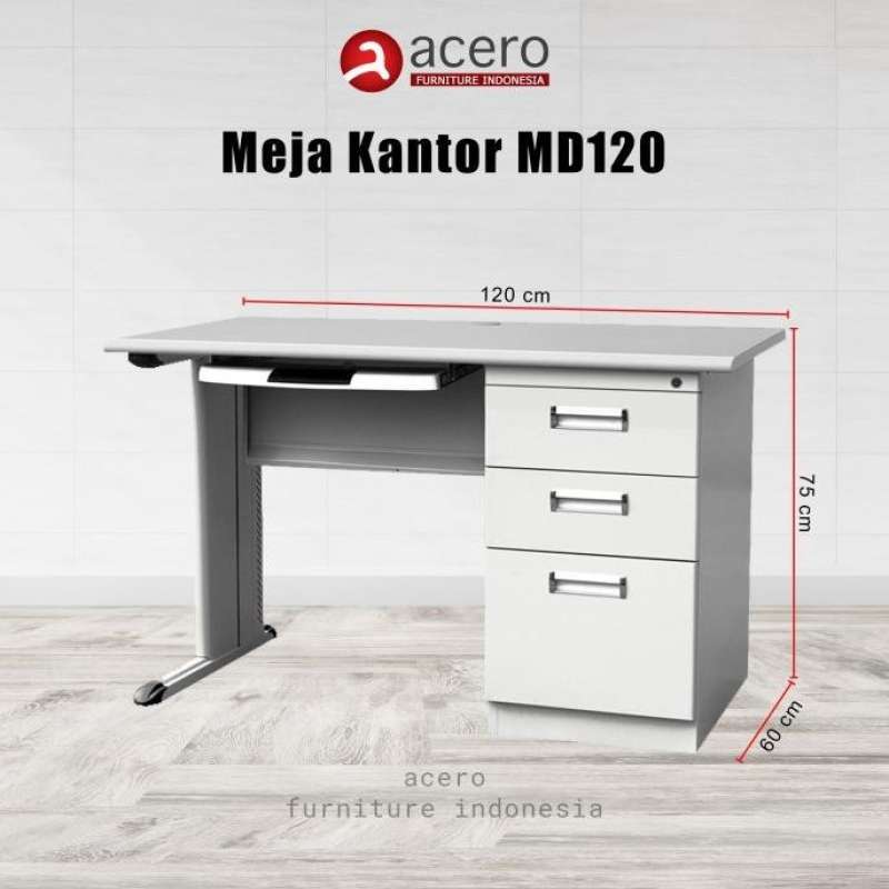 Jual Meja Kerja Meja Kantor Meja Tulis Meja Komputer Besi Aa-md120 Acero Di Seller Ami Furniture ...
