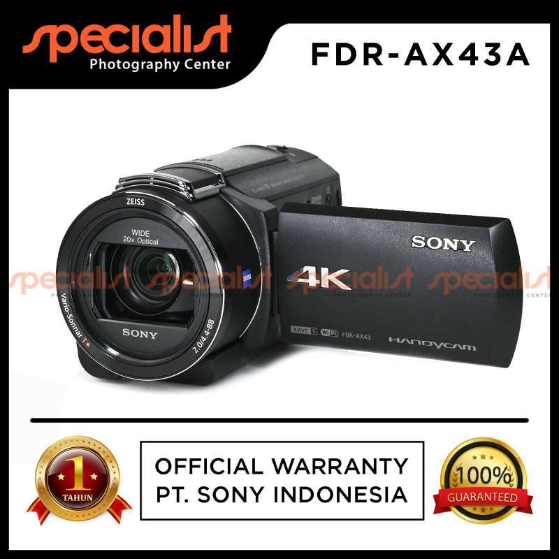 Jual Sony FDR-AX43A UHD 4K Handycam di Seller Specialist Photography Center - Kota Makassar ...