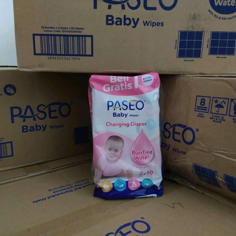 Jual Paseo Wipes Tisu Basah Buy1 Get1 KARTON di Seller Toko Susu Hepi ...