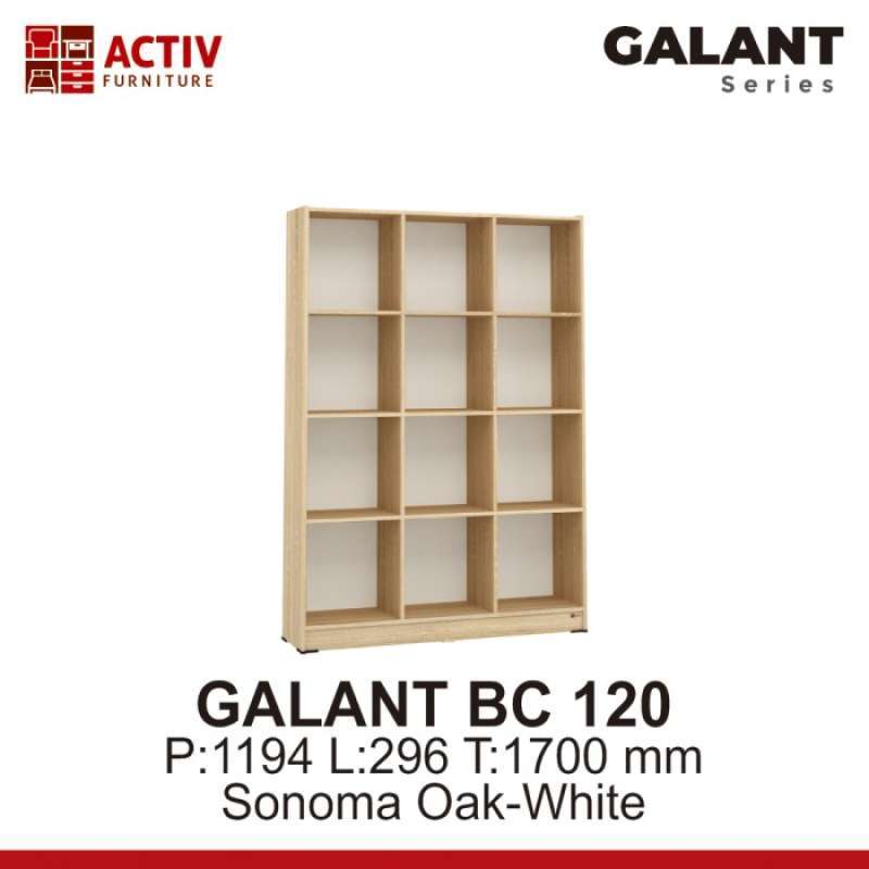 Jual rak buku lemari buku lemari serbaguna rak sekat GALANT BC 120 ...