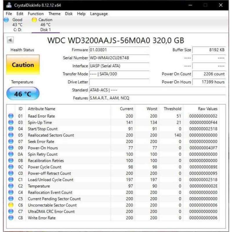 Jual Harddisk HDD PC Desktop 3.5 Inch 320 GB Tebal WD Western Digital Blue di Seller DimZz_Shop ...