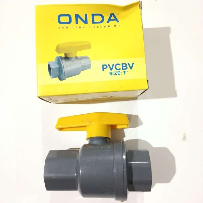 Jual Stop Kran Onda PVC PVCBV 1 / Ball Valve Onda PVC 1inch di Seller ...
