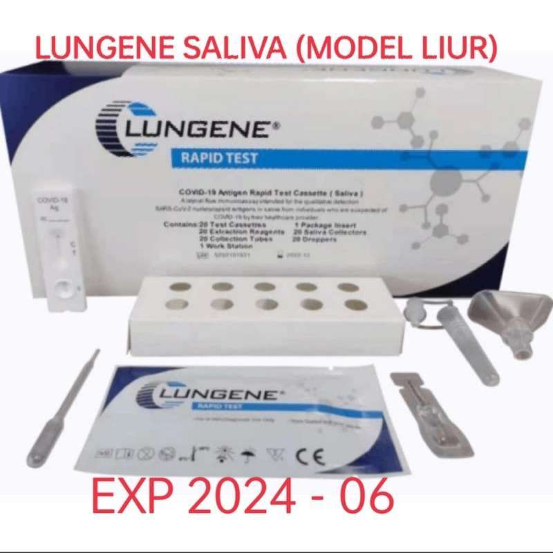 Promo ANTIGEN SALIVA LUNGENE MODEL LIUR 1BOX di Seller Zua3Store - Kota ...