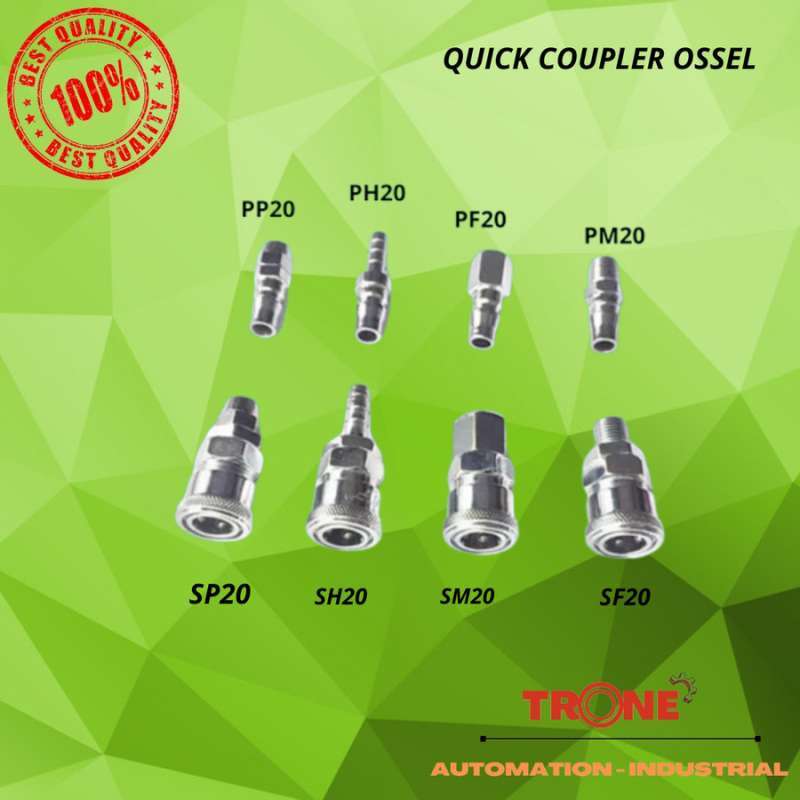 Jual Quick Coupler SM20 PM20 1 Set kopler angin kompresor(READY STOCK ...