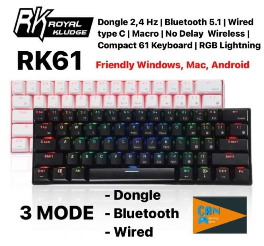 Jual royal kludge rk61 mechanical keyboard wireless di Seller Cullen ...