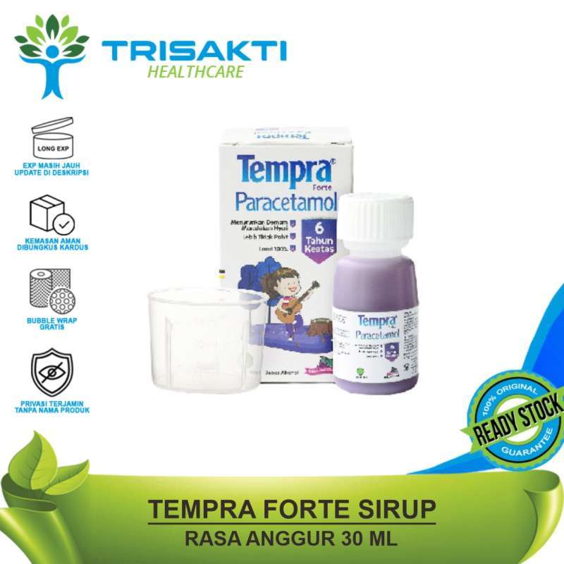 Promo Tempra Forte 30 ML Rasa Strawberry/Anggur Obat Penurun Demam Anak ...
