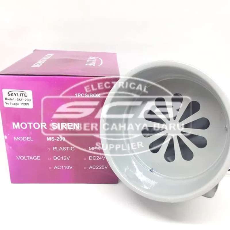 Jual Skylite Ms-290 Motor Siren Ac 220 V Alarm Sirine Di Seller ...