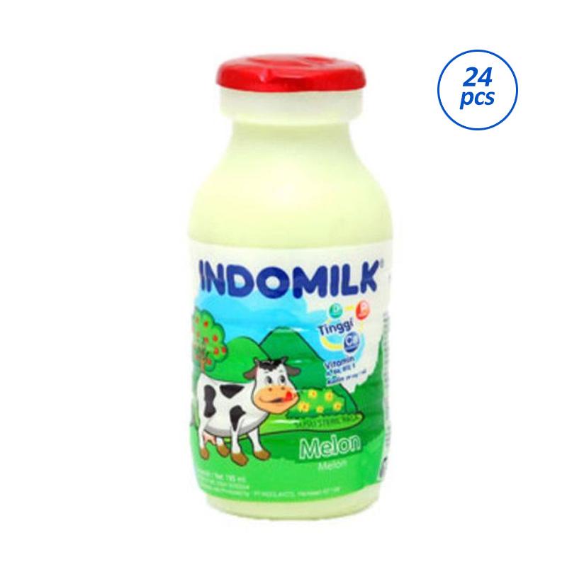 Jual Indomilk Melon Susu UHT [195 mL/ Kemasan Botol/ 24 pcs] di Seller ...