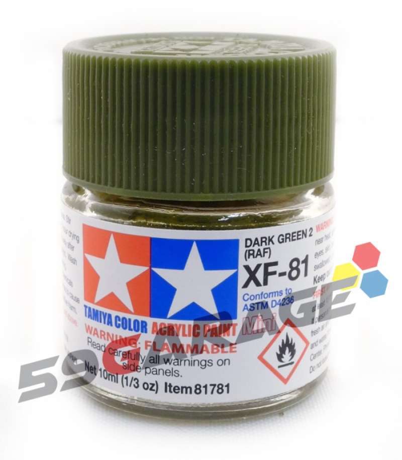 Jual Tamiya Acrylic Xf-81 Dark Green 2 (Raf) - Model Kit Gundam di ...