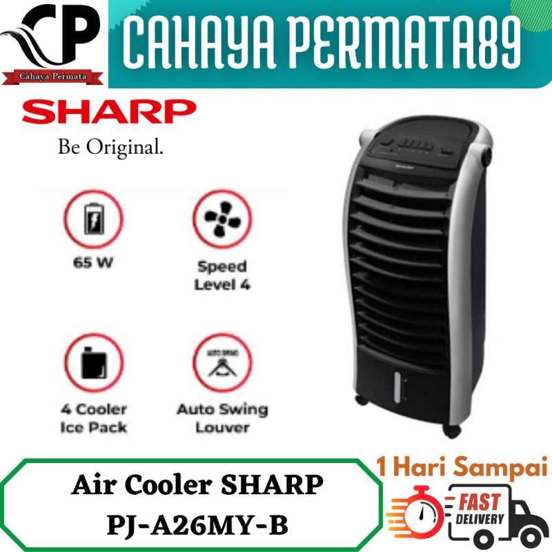 Jual Air Cooler SHARP PJ-A26MY-B 65 Watt PJA26MY Black di Seller Cahaya ...
