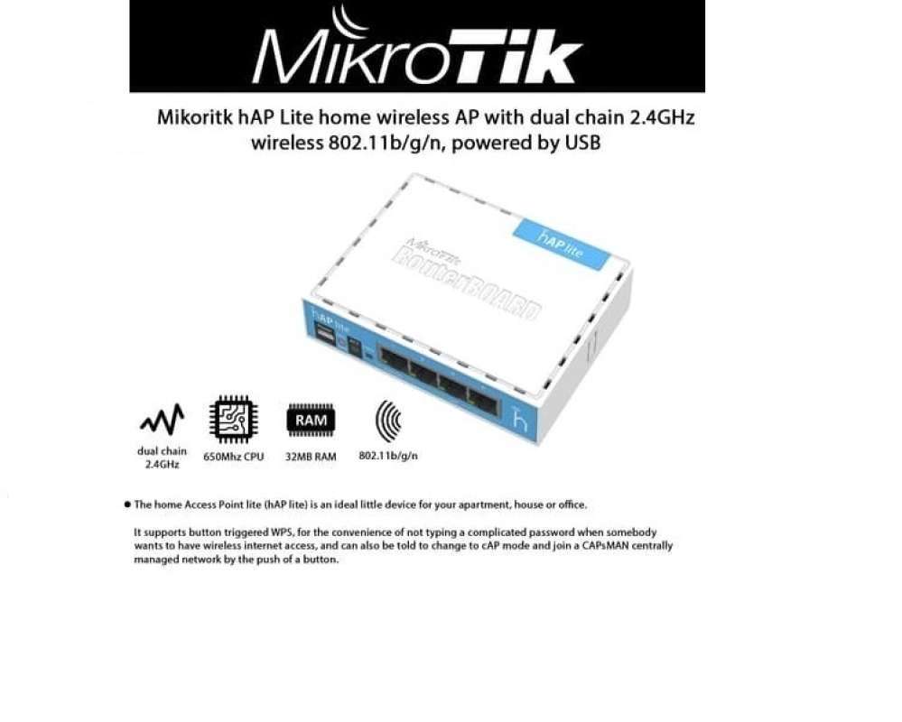 Jual Mikrotik RB941-2nD RB941 2ND Router Wireless hAP-Lite di Seller ...
