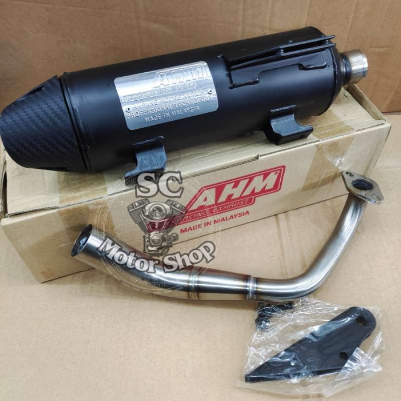 Promo Knalpot Ahm Matic Standar Racing Ujung Motif Carbon Mio Beat ...