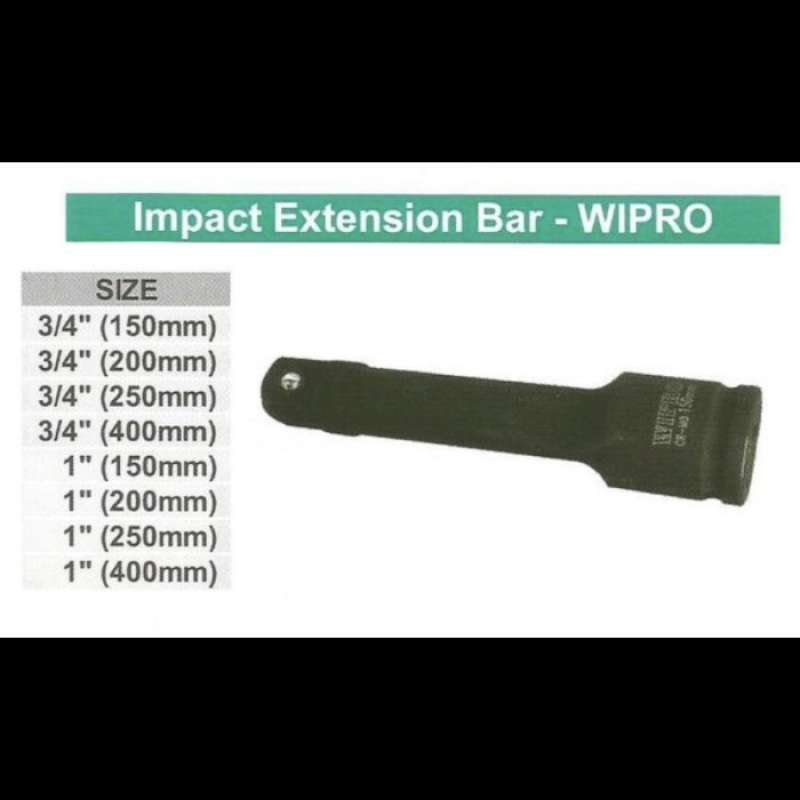 Promo Impact Extension Bar Size 1 Inch 400Mm-Wipro Diskon 15% di Seller ...