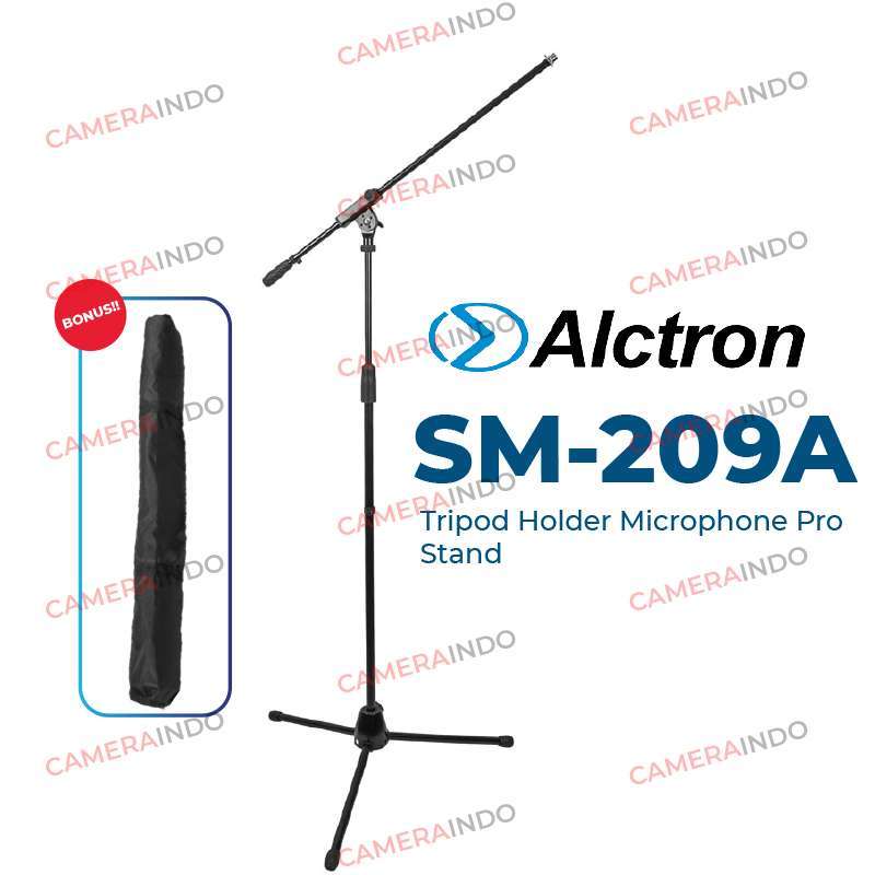 Jual Stand Mic Alctron Sm209 Standing Microphone Up Down Multi Body ...