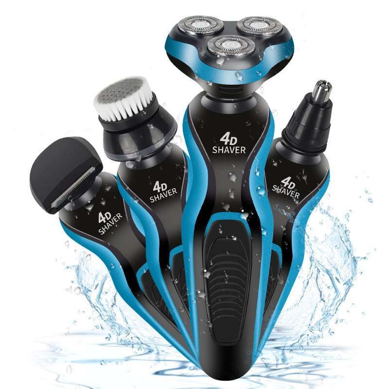 Jual 4 In 1 Shaver Waterproof Blade 4D Electric Beard Shaver ...