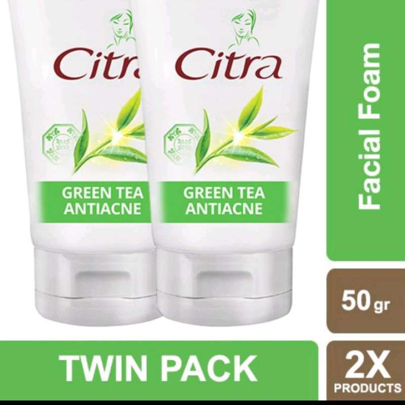 Jual Citra green Tea antiacne facial foam ukuran 50 gr Isi 2 Pcs di ...