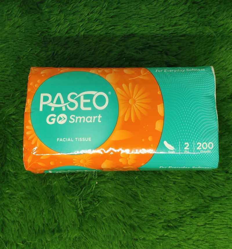 Jual Tissue Paseo Go Smart 200 Sheets 2 Ply Tissu Tisu Facial Di Seller ...