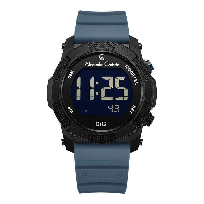 Promo Alexandre Christie Digi AC 9367 MH RIPBABU Men Black Digital Dial ...
