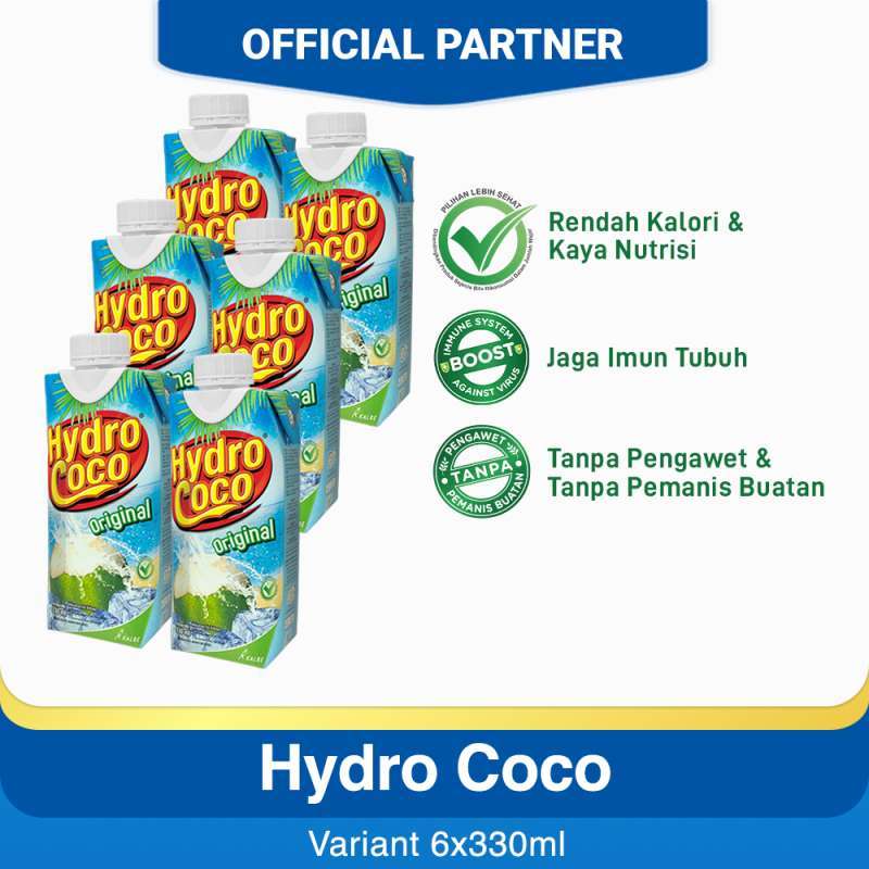 Promo Hydro Coco Minuman Air Kelapa [330 mL/6 pcs] Diskon 18% di Seller ...