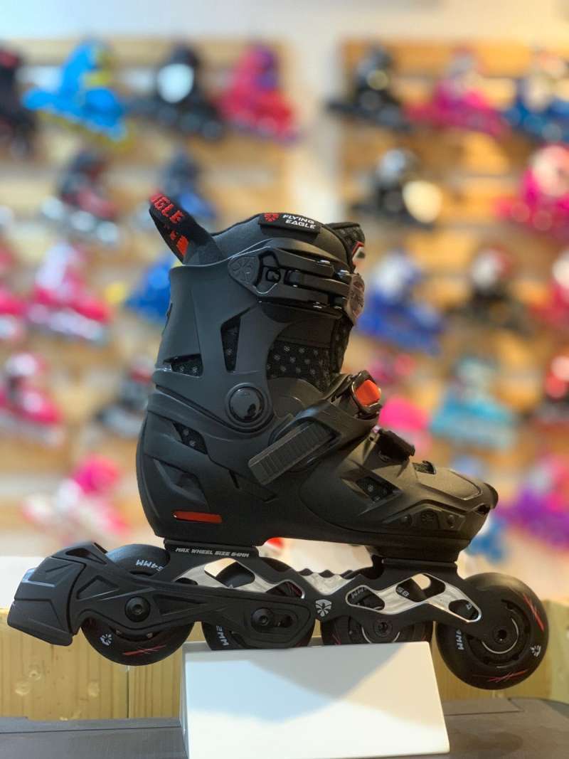 Jual Sepatu Roda Anak Inline Skate Pemula Flying Eagle S7 - Black di ...