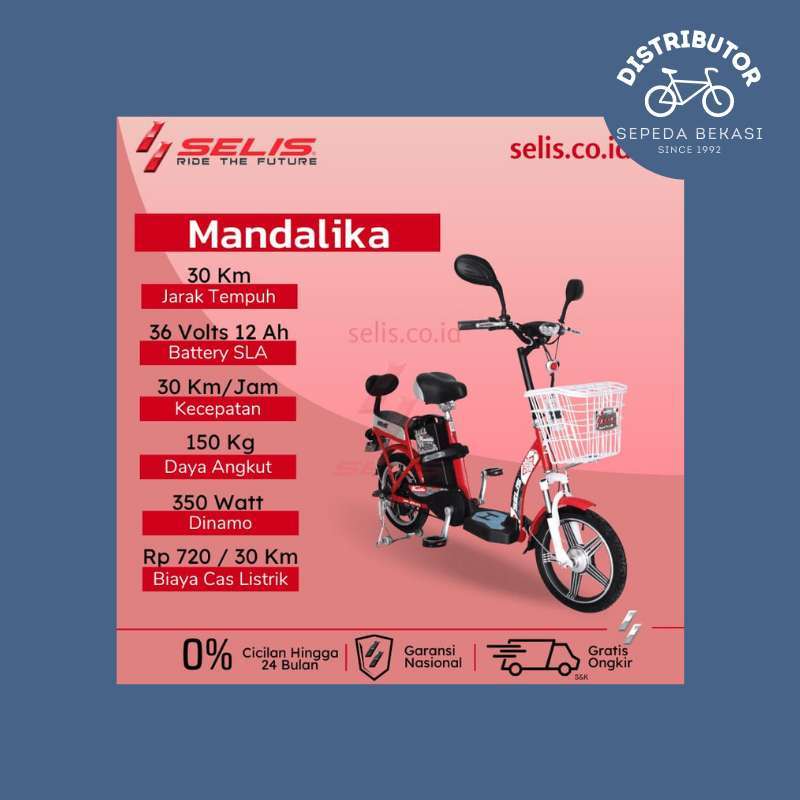 Jual Sepeda Listrik Selis Mandalika New 2022 (Pick Up) di Seller ...