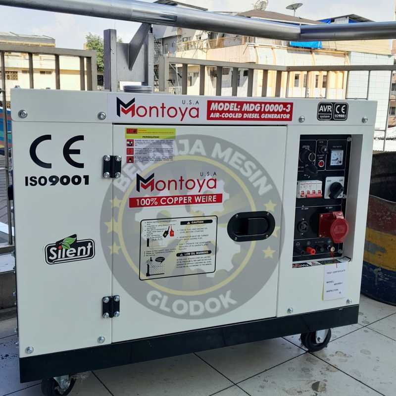 Jual Genset 10 Kva 3 Phase Montoya Mdg10000-3 Genset Diesel Usa ...
