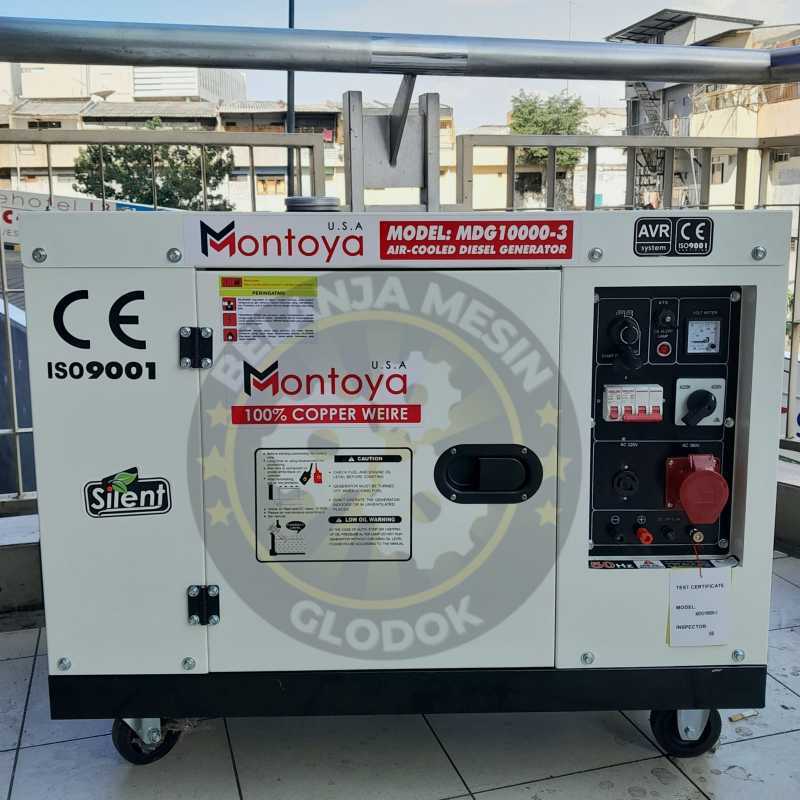 Jual Genset 10 Kva 3 Phase Montoya Mdg10000-3 Genset Diesel Usa ...