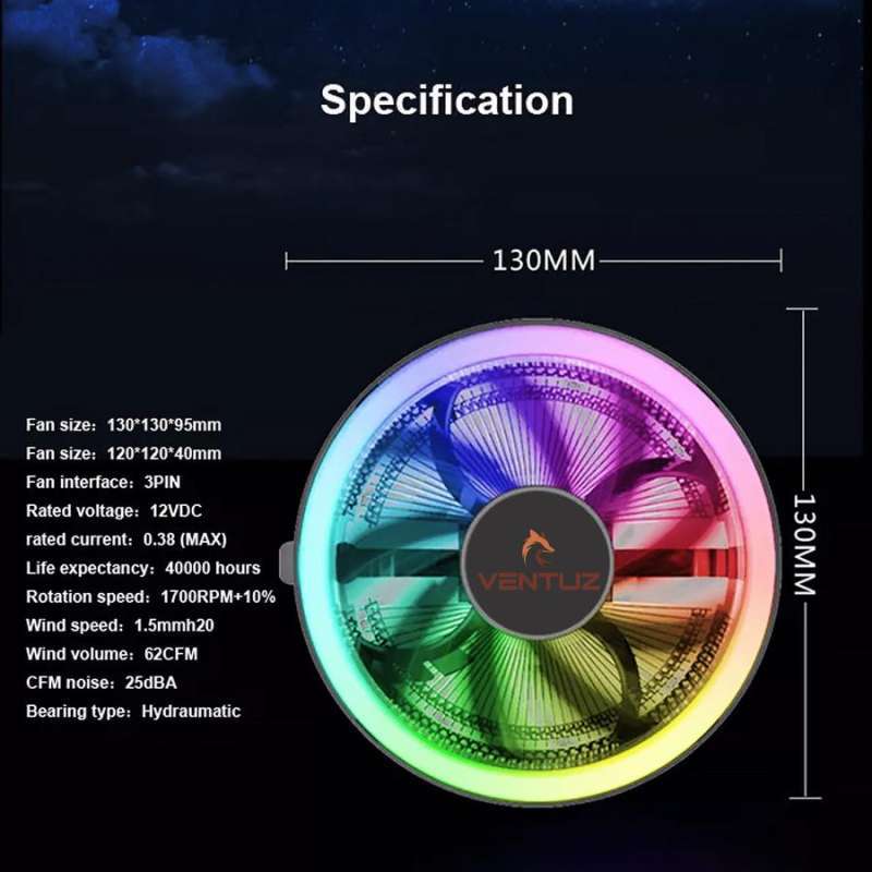 Jual Ventuz Â Luna Argb Cpu Cooler | Ventuz Cooler | Cpu Cooler | Kipas ...