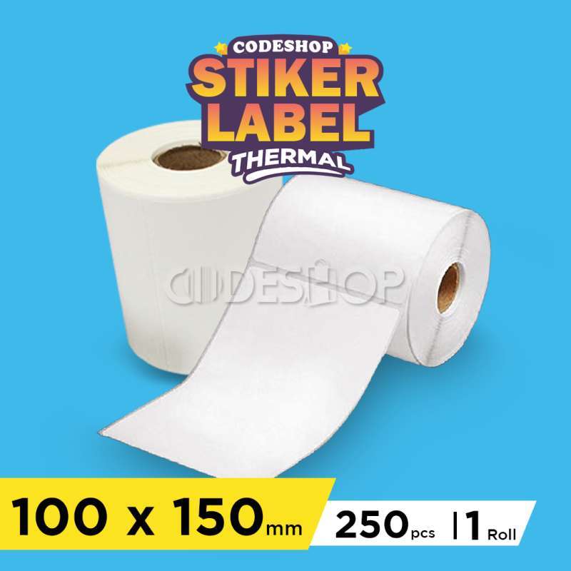 Jual Label Stiker Barcode Thermal 100 x 150 250 pcs di Seller Codeshop Semarang - Lamper Kidul ...